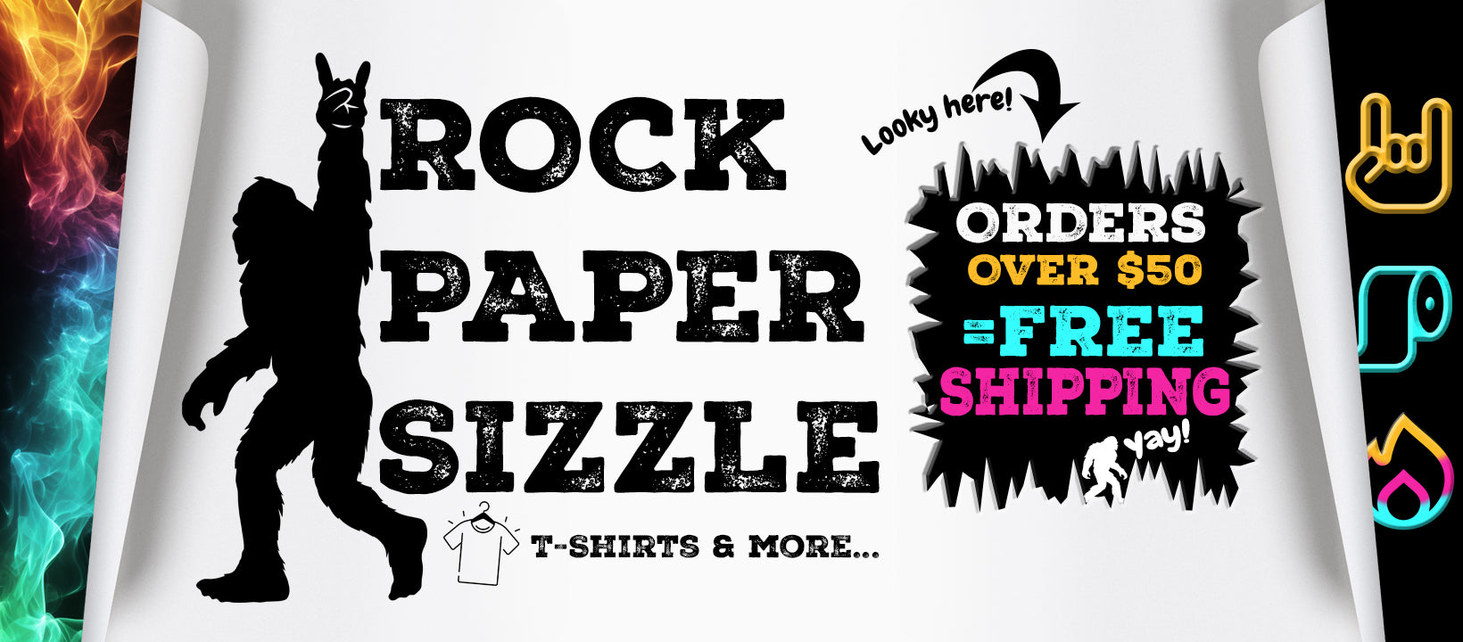 Rock Paper Sizzle - T-Shirts & More.